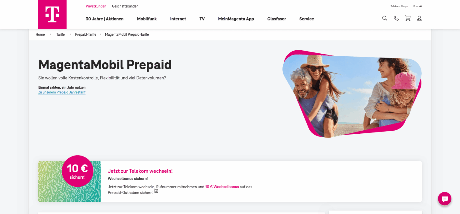 Telekom - Prepaid Anbieter & 5G Tarife in der Analyse