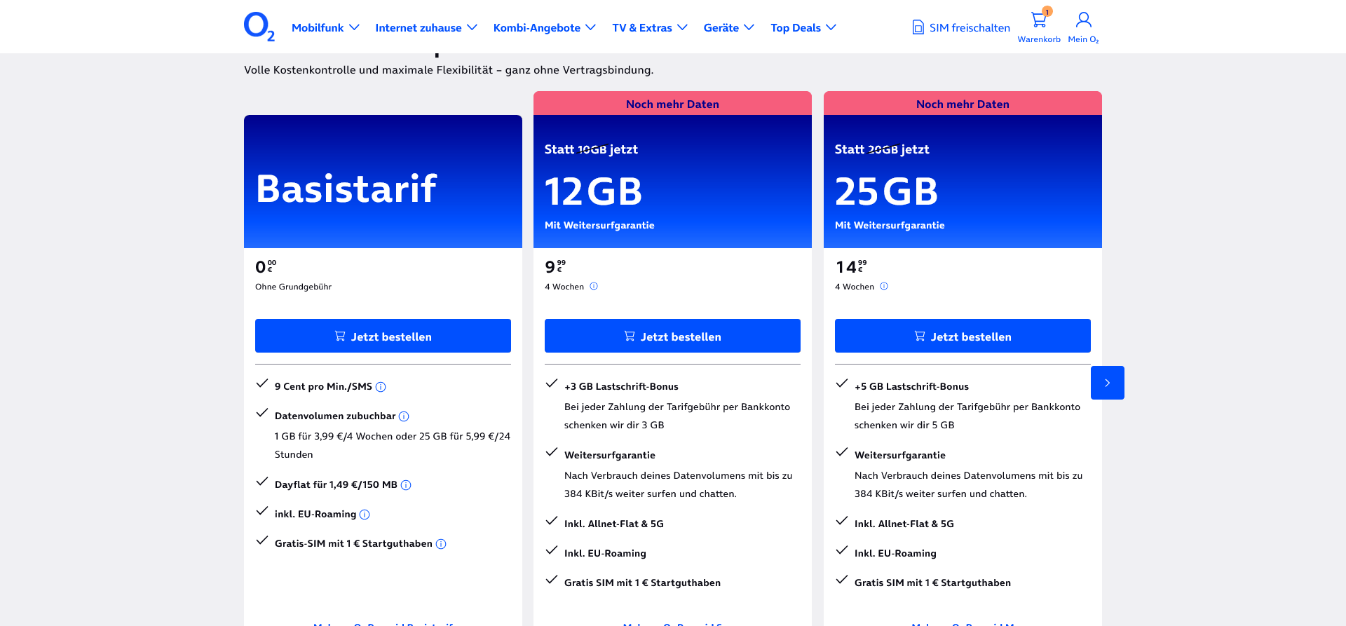 o2 Prepaid - Prepaid Anbieter & Tarife in der Analyse